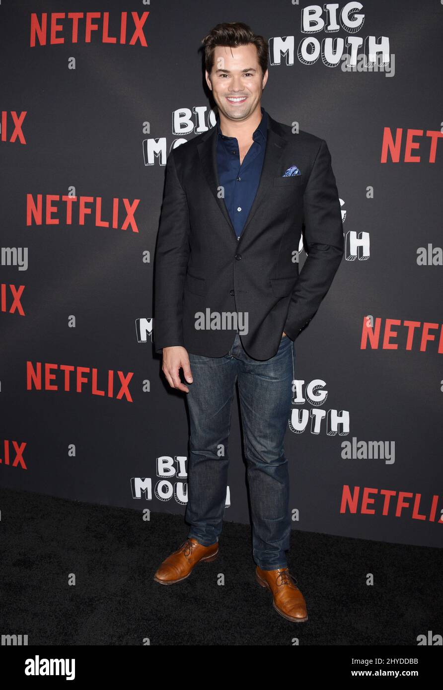 Andrew Rannells 'Big Mouth' Premiere Party held at the Line Hotel Stock ...