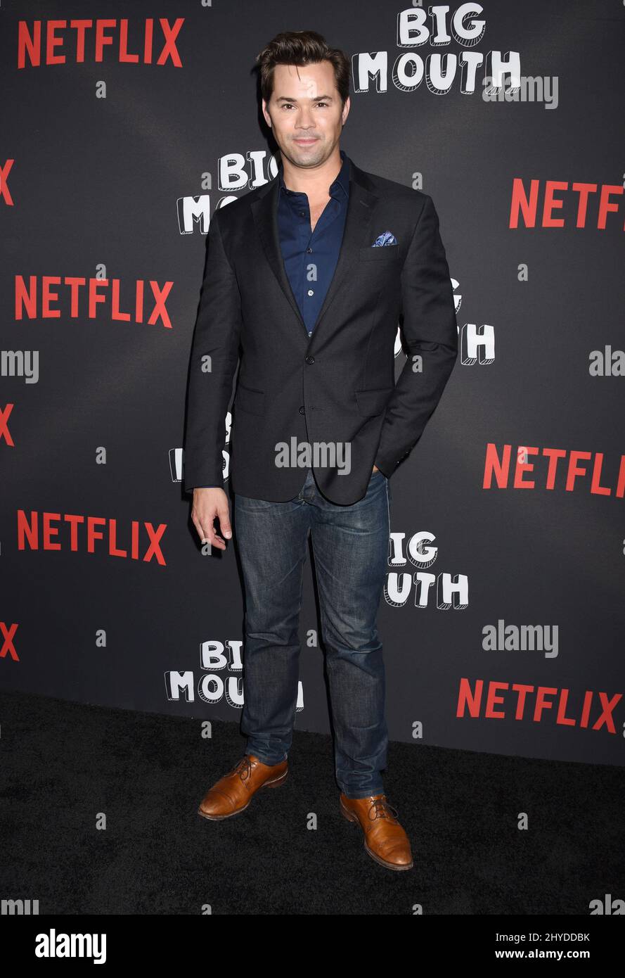 Andrew Rannells 'Big Mouth' Premiere Party held at the Line Hotel Stock ...