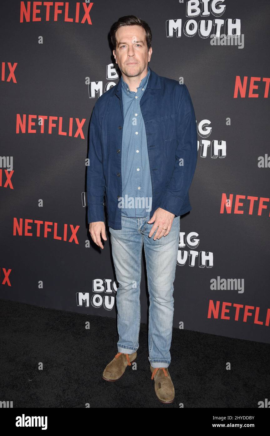 Ed Helms 'Big Mouth' Premiere Party held at the Line Hotel Stock Photo ...