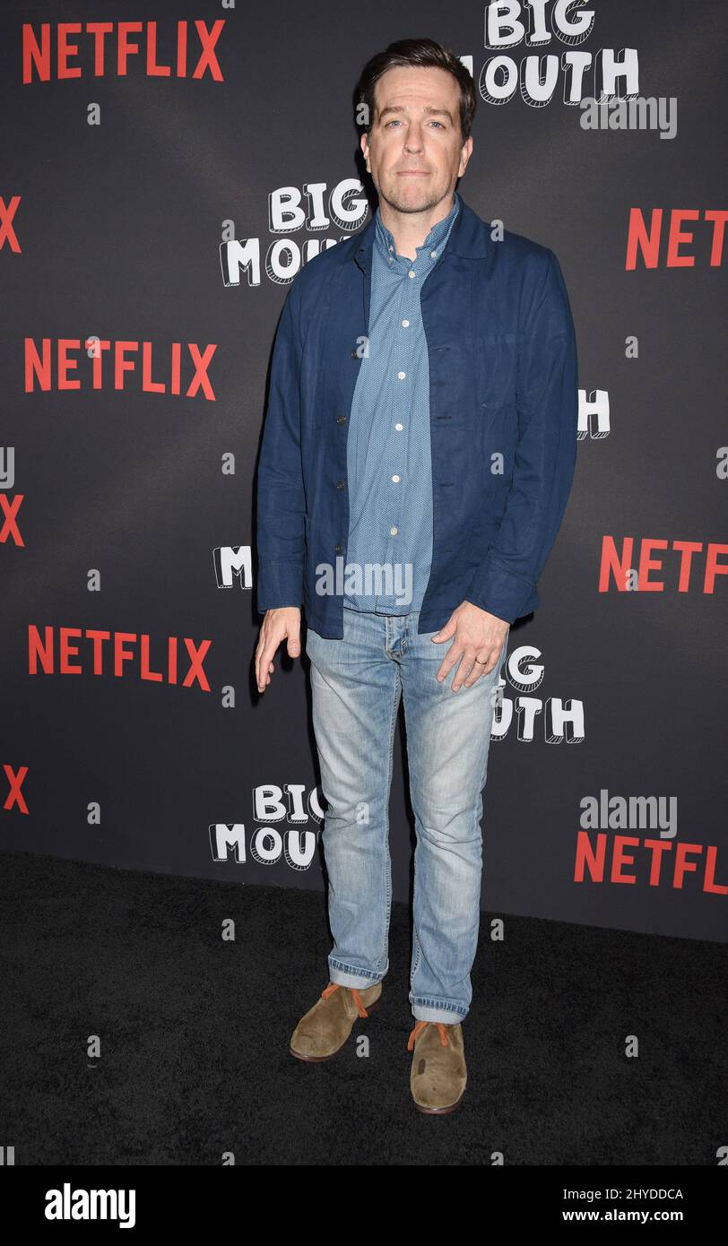 Ed Helms 'Big Mouth' Premiere Party held at the Line Hotel Stock Photo ...