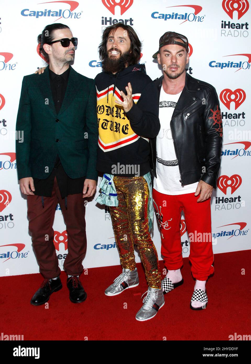 Thirty Seconds to Mars attending the 2017 iHeart Music Festival held at the T-Mobile Arena in ...