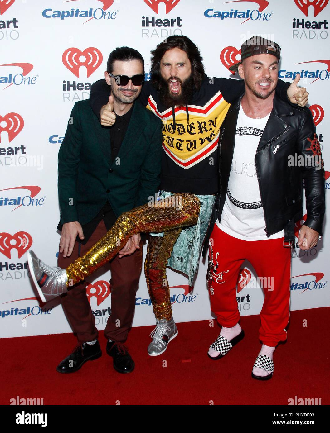 Thirty Seconds to Mars attending the 2017 iHeart Music Festival held at the T-Mobile Arena in ...