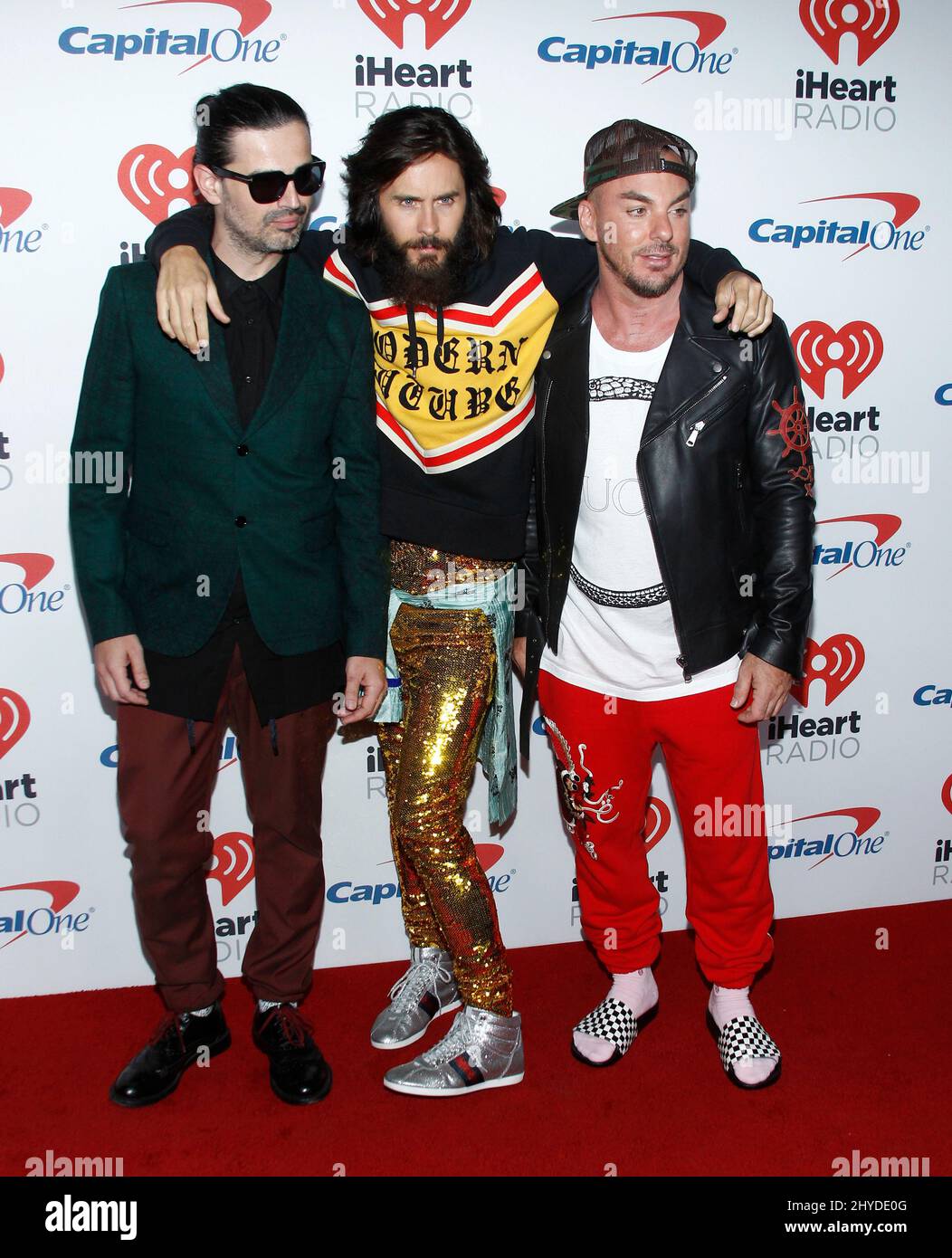 Thirty Seconds to Mars attending the 2017 iHeart Music Festival held at the T-Mobile Arena in ...