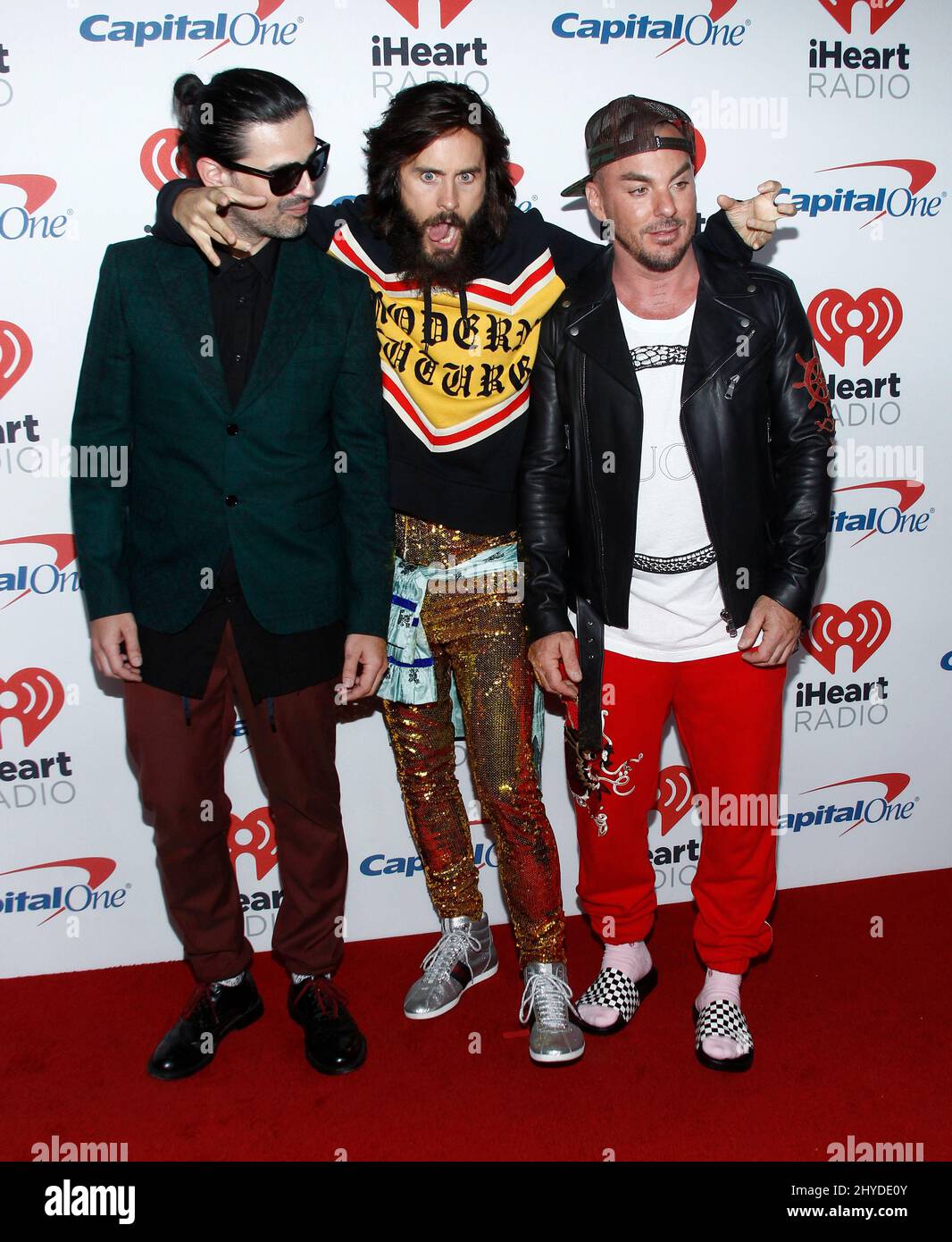 Thirty Seconds to Mars attending the 2017 iHeart Music Festival held at the T-Mobile Arena in ...