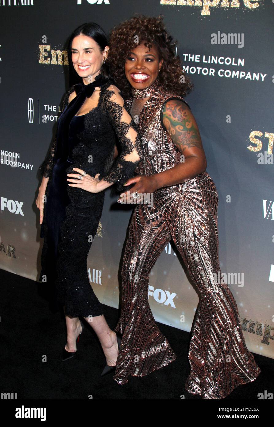 Demi Moore & Ta'Rhonda Jones attending the 'Empire' & 'Star' Premiere ...