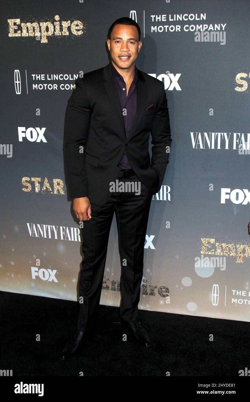 Trai Byers attending the 'Empire' & 'Star' Premiere Celebration held at ...