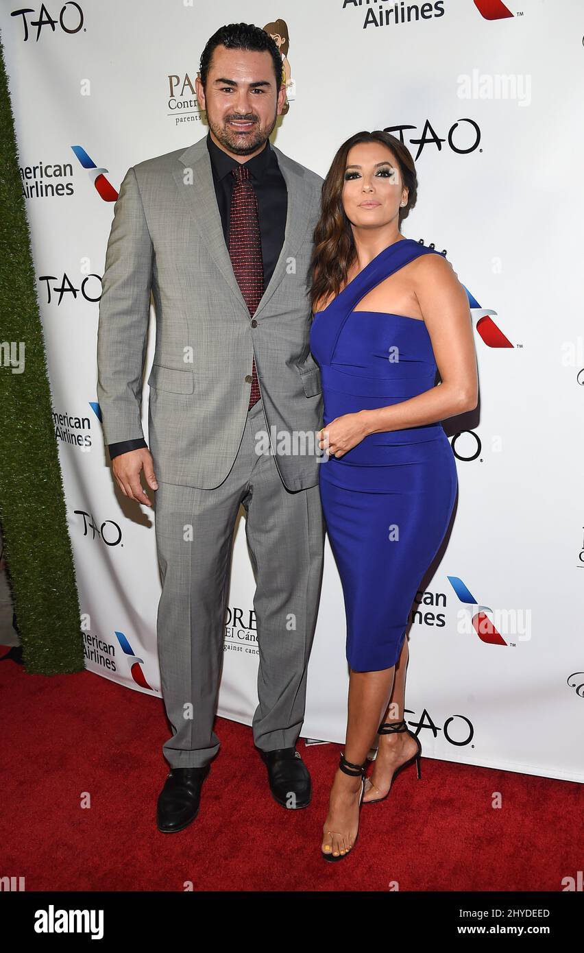 Adrian Gonzales and Eva Longoria attending the 17th Annual El Sueno De ...