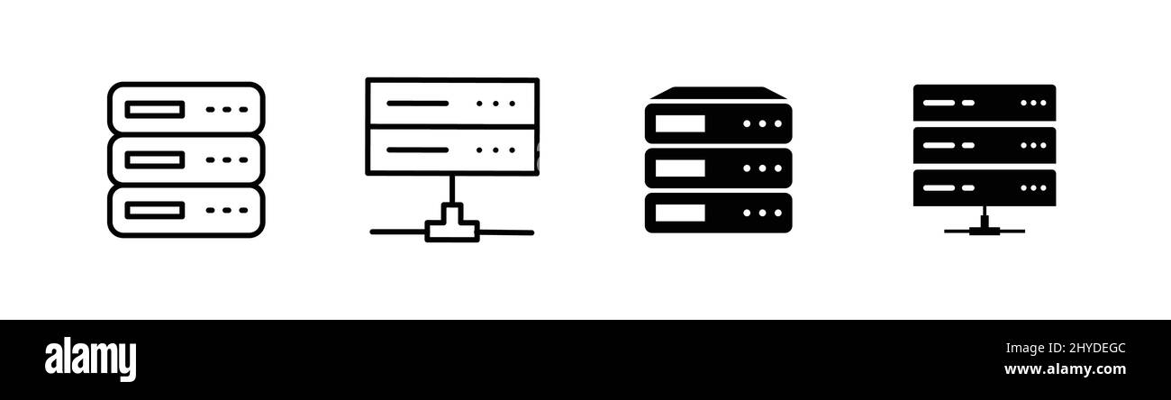 Server rack Black and White Stock Photos & Images - Alamy