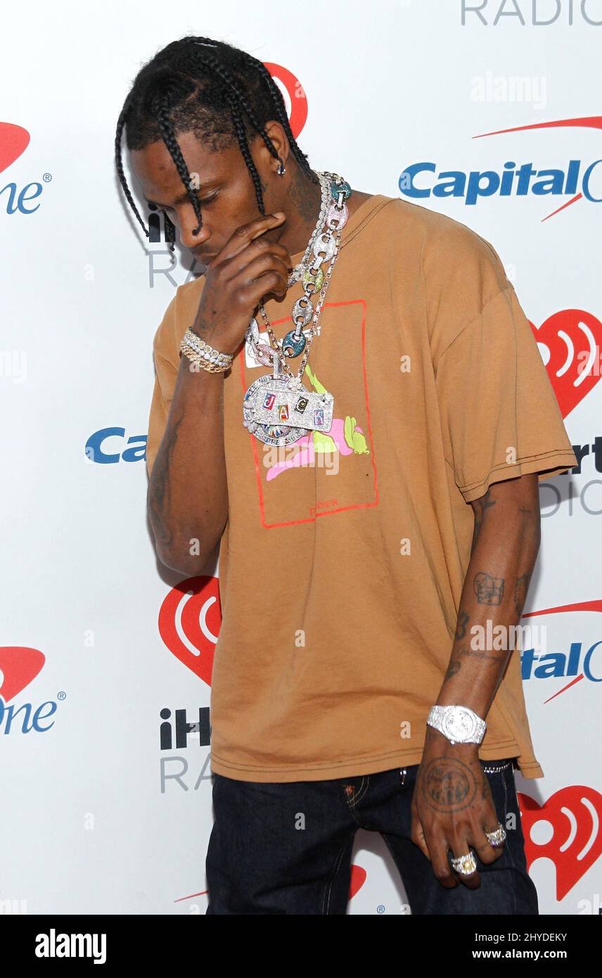 Travis Scott attending the 2017 iHeart Music Festival held at the T ...