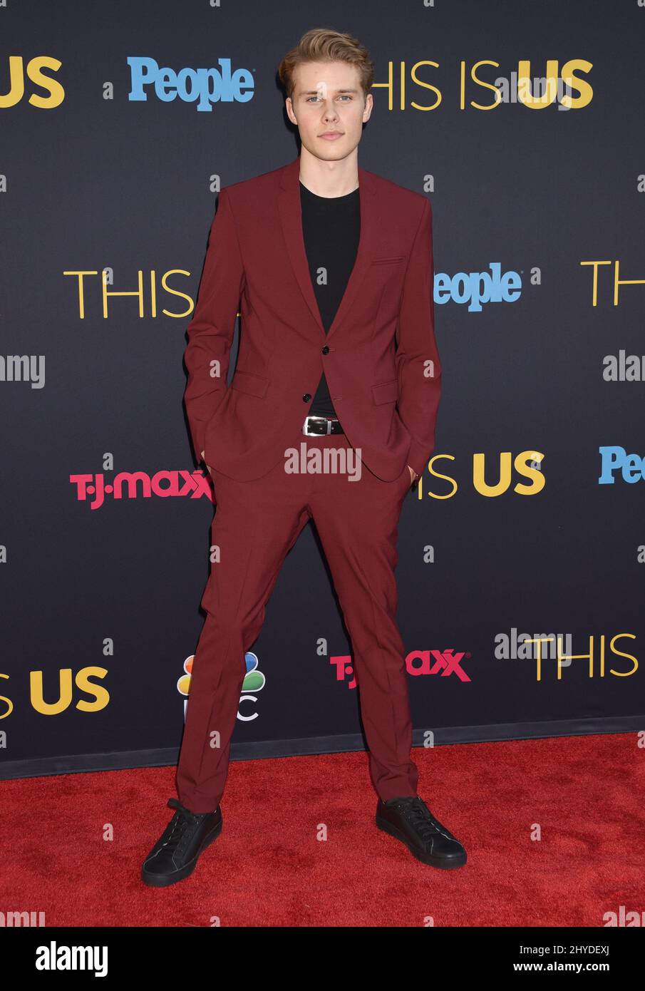 Logan Shroyer attending the This Is Us Season 2 Premiere held at the ...