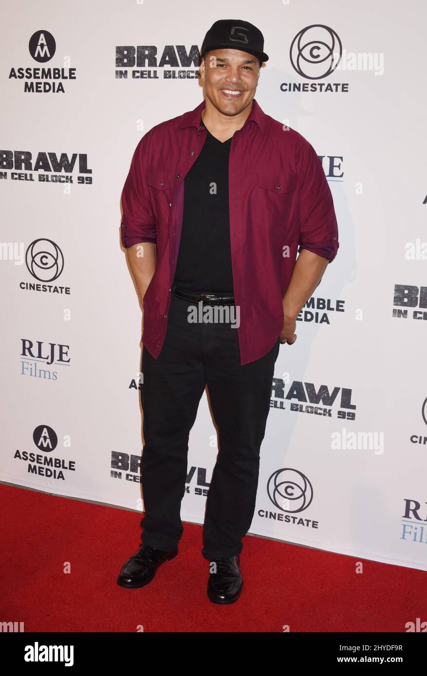 Geno Segers attends the 'Brawl In Cell Block 99' Los Angeles Premiere ...