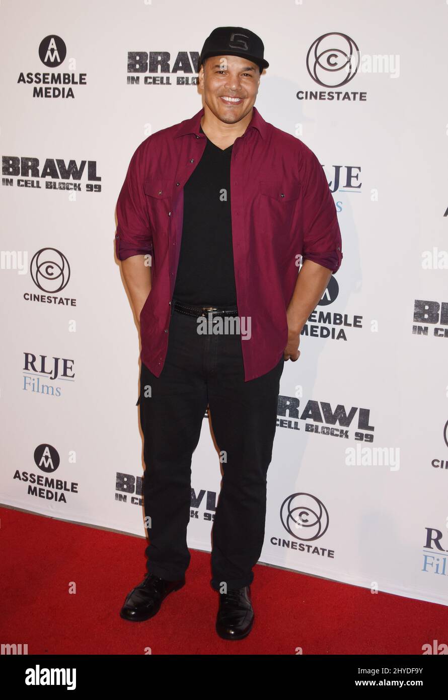 Geno Segers attends the 'Brawl In Cell Block 99' Los Angeles Premiere ...