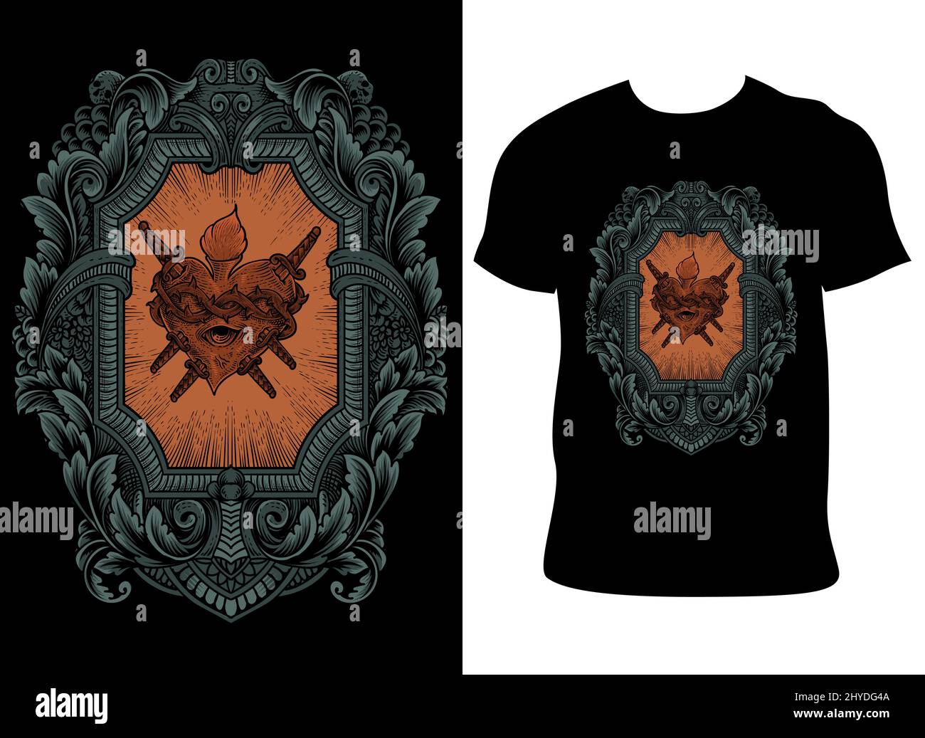 Engraving detail drawing Stock Vector Images - Alamy