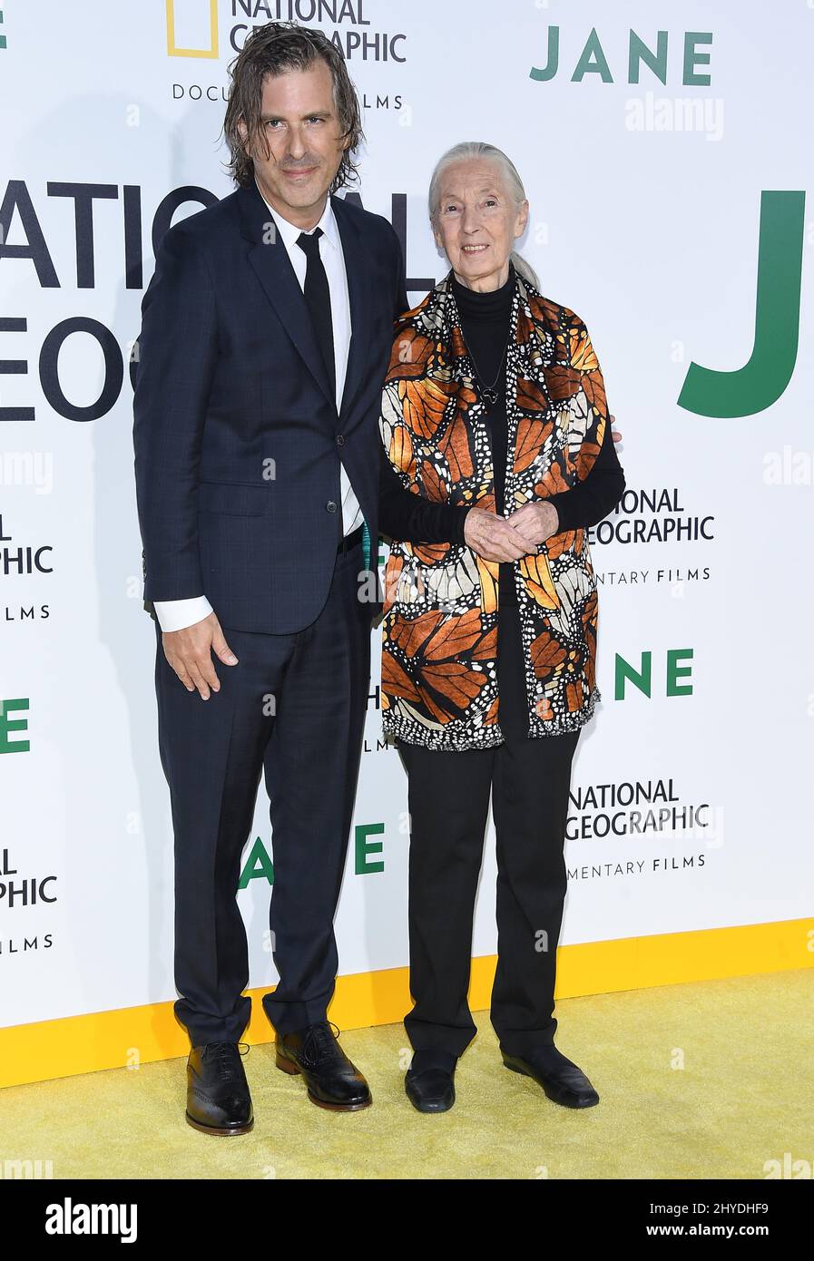 Brett Morgen and Jane Goodall attends the 'Jane' Premiere Screening ...