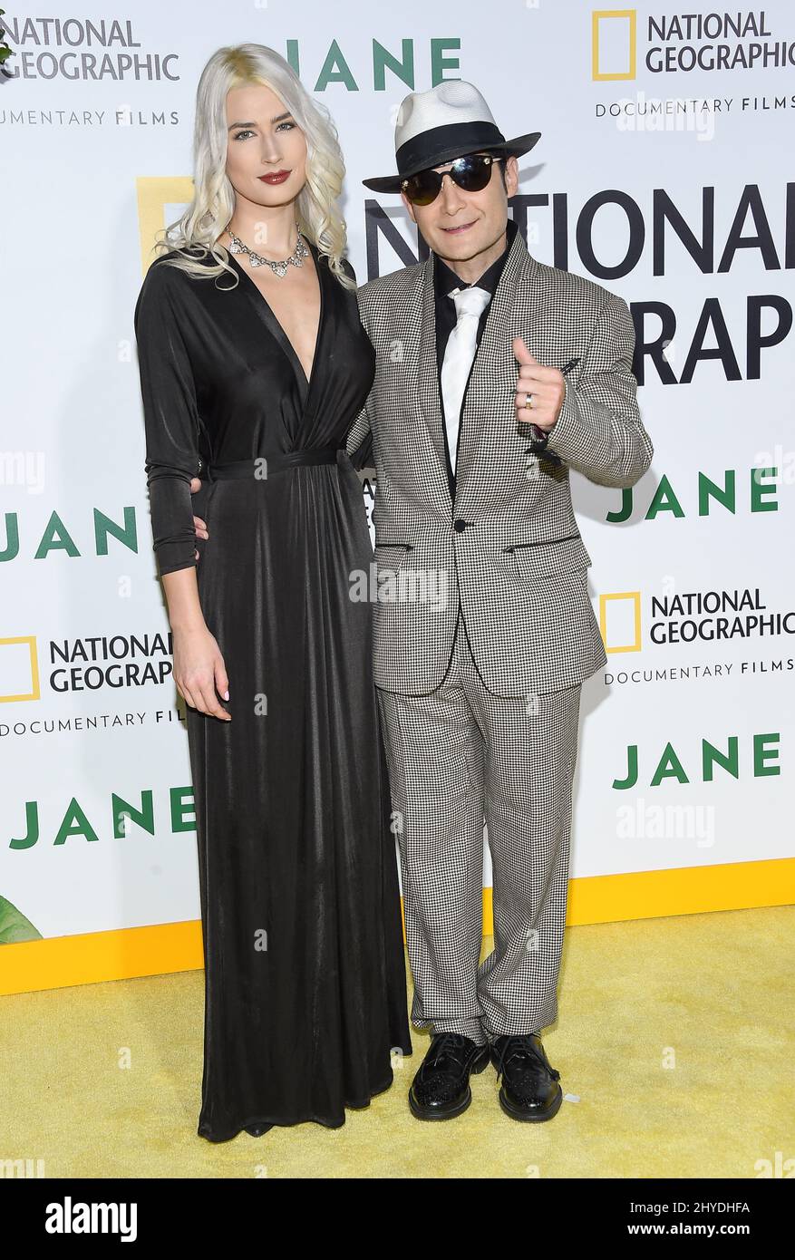 Corey Feldman and Courtney Anne Mitchell attends the 'Jane' Premiere ...