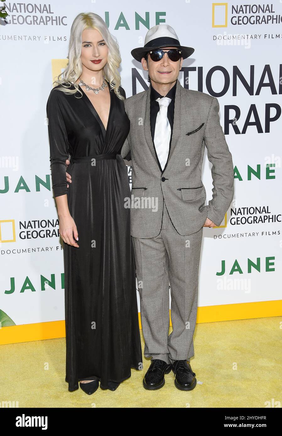 Corey Feldman and Courtney Anne Mitchell attends the 'Jane' Premiere ...