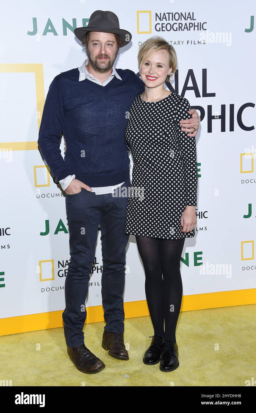 Joshua Leonard and Allison Pill attends the 'Jane' Premiere Screening ...