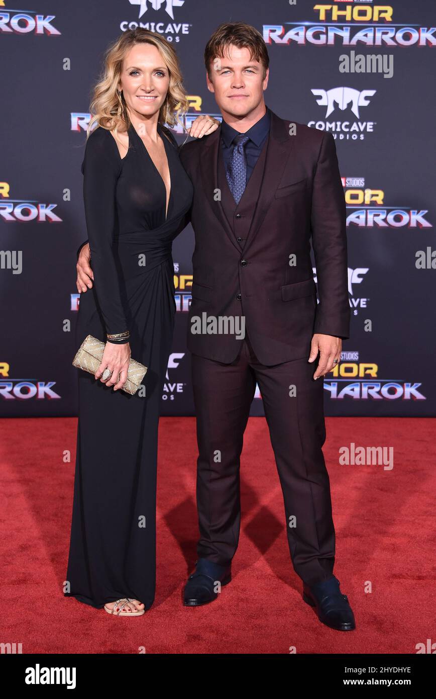 Luke Hemsworth and Samantha Hemsworth attending Marvel's 'Thor ...