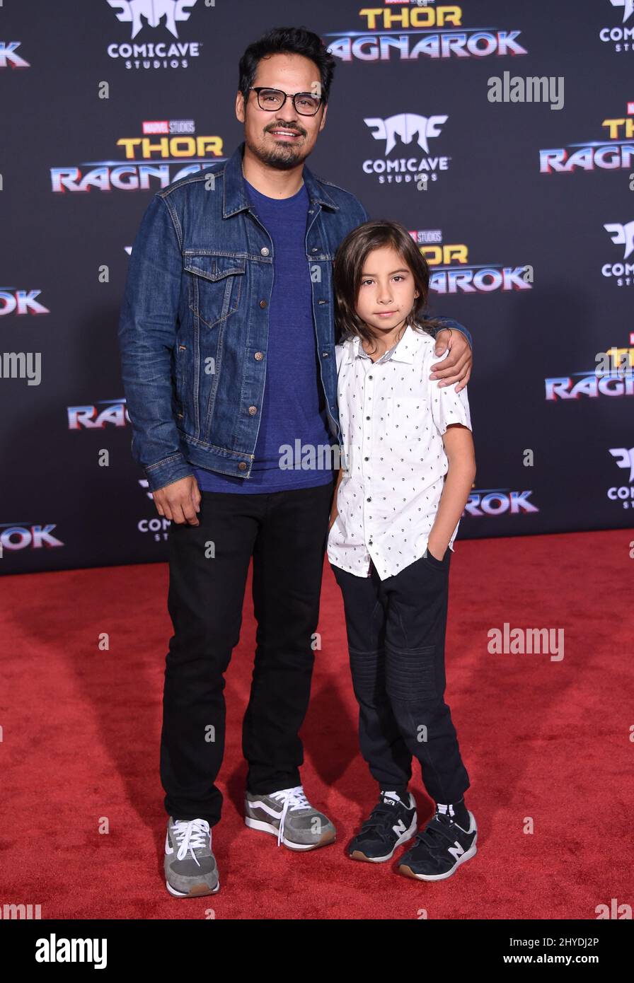 Michael Pena and Roman Pena attending Marvel's 'Thor: Ragnarok' World ...