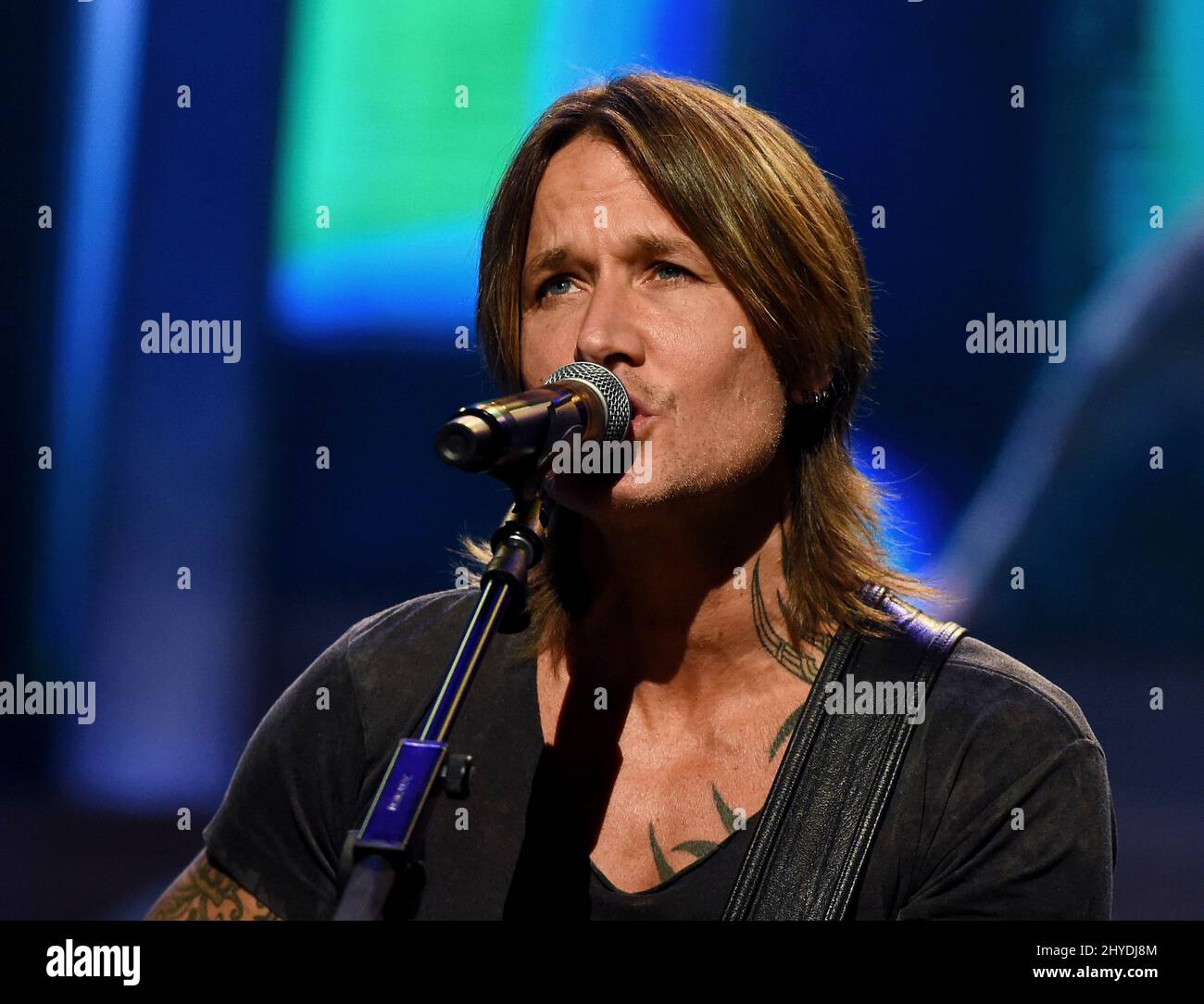 Keith Urban during Tuesday night performances at the Grand Ole Opry ...