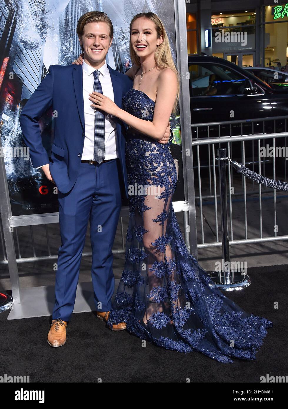 Blake Burt and Mackenzie Loren attending the 'Geostorm' World Premiere ...
