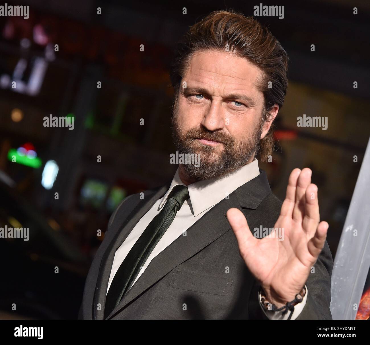 Gerard Butler attending the 'Geostorm' World Premiere held at the TCL ...