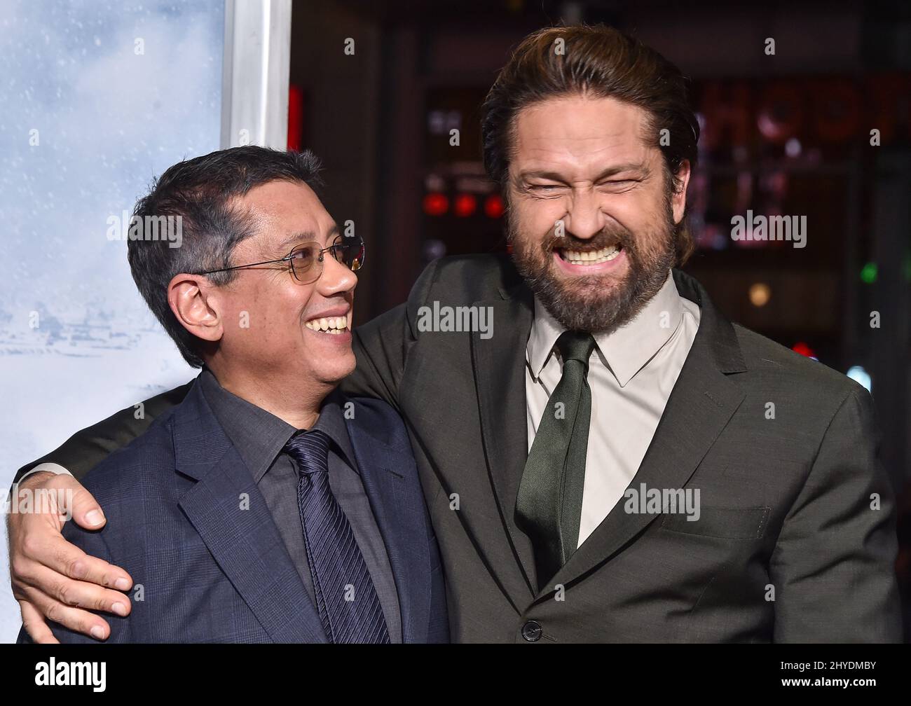 Dean Devlin and Gerard Butler attending the 'Geostorm' World Premiere ...