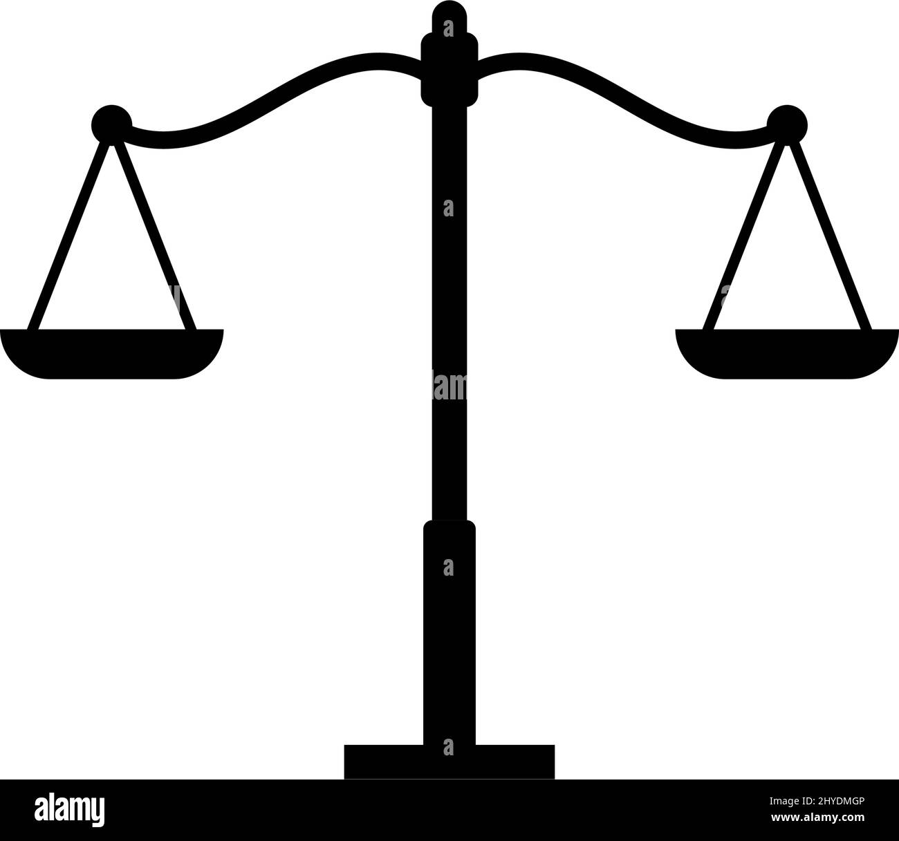 Law scale icon Black and White Stock Photos & Images - Alamy