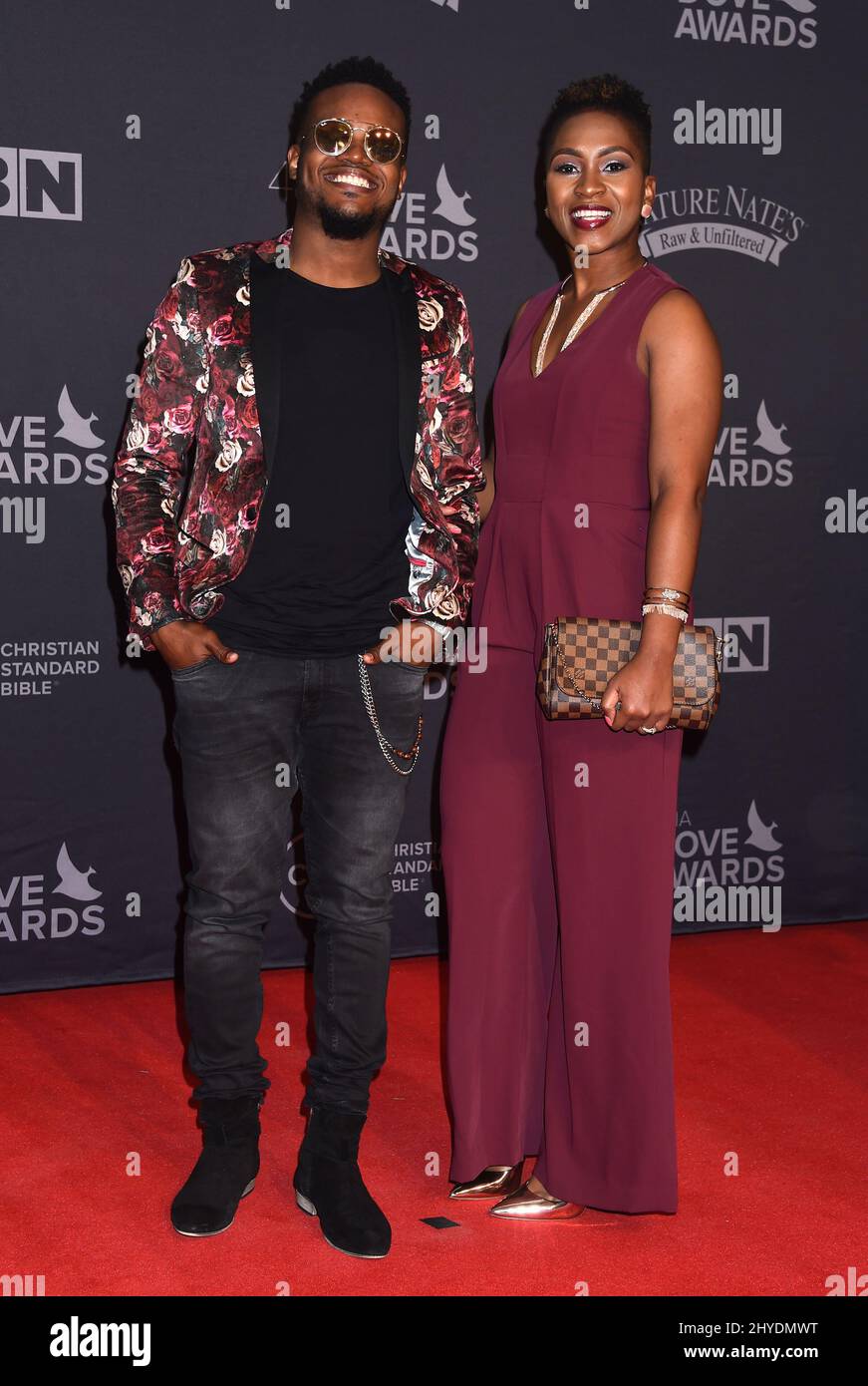 Travis Greene and Dr. Jackie Greene attending at the 48th Annual GMA ...