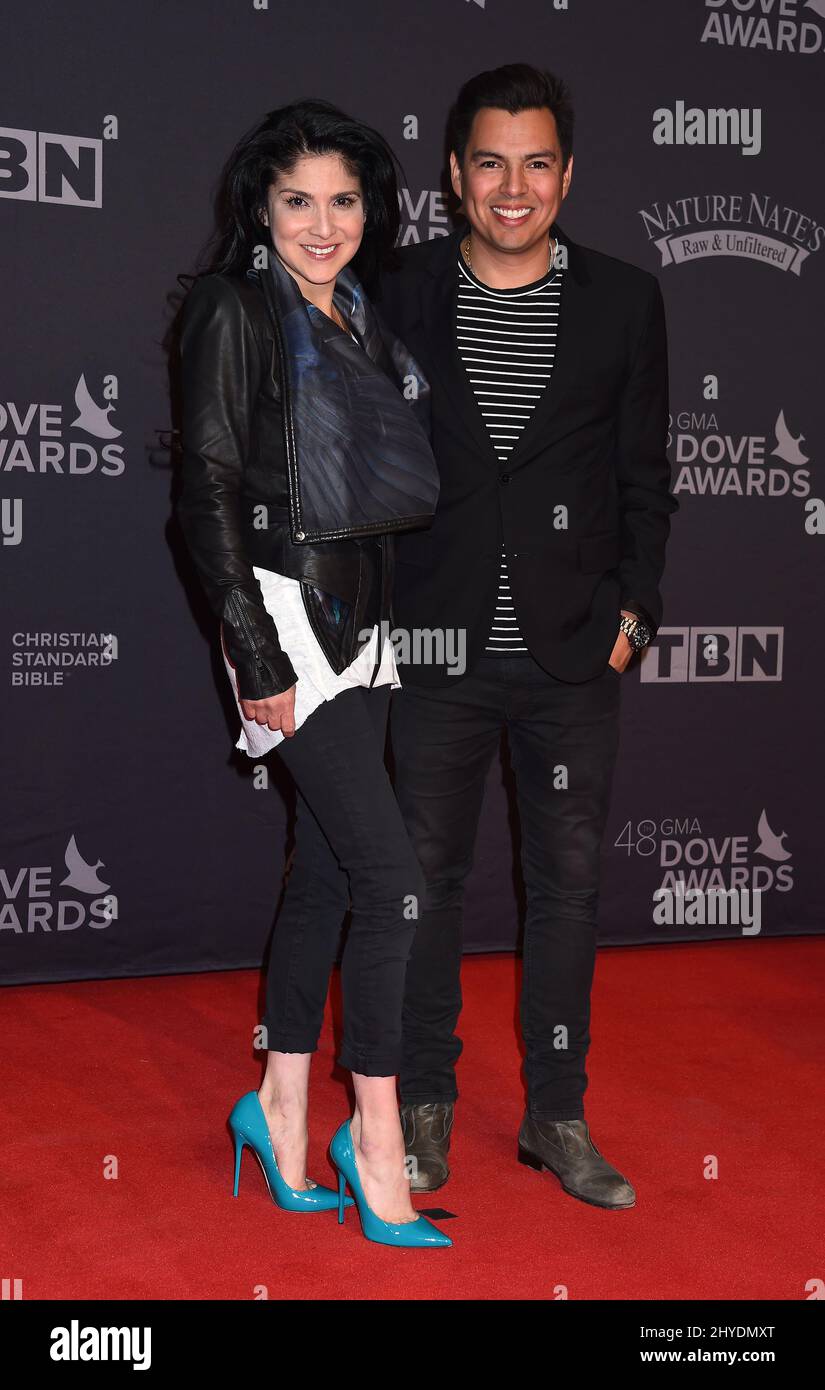 Jaci Velasquez and Nick Gonzales attending at the 48th Annual GMA Dove ...