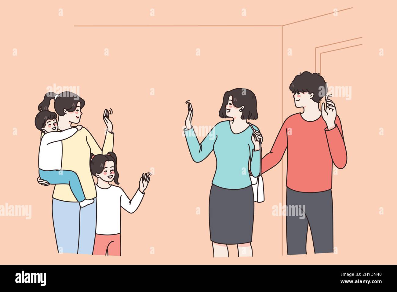 Leave home parents Stock Vector Images - Alamy