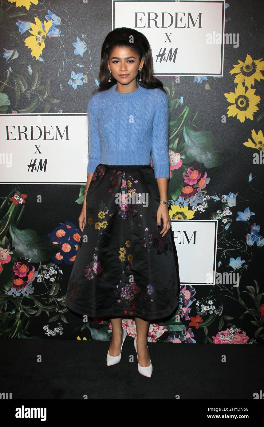 Zendaya attending the H&M x ERDEM Runway Show & Party held at The Ebell ...