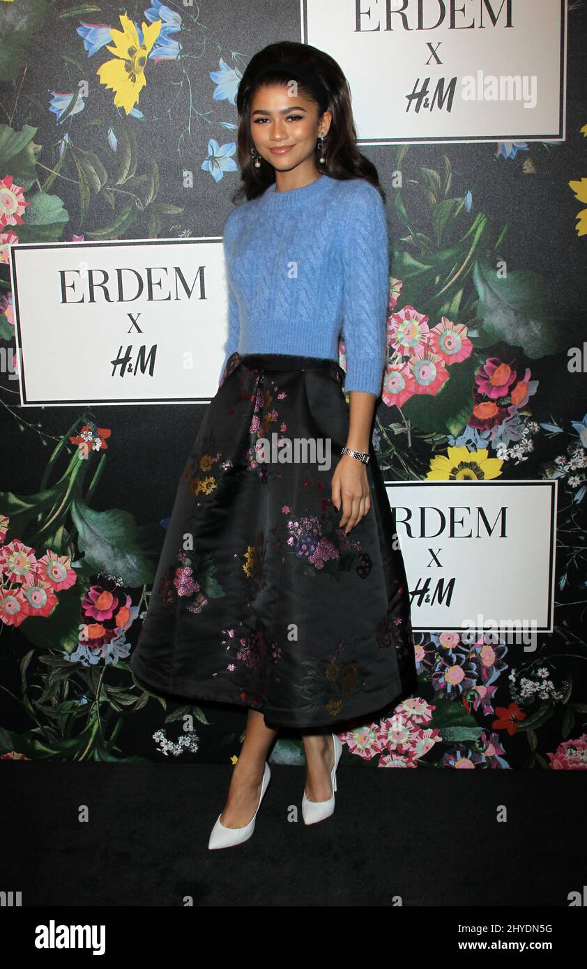 Zendaya attending the H&M x ERDEM Runway Show & Party held at The Ebell ...