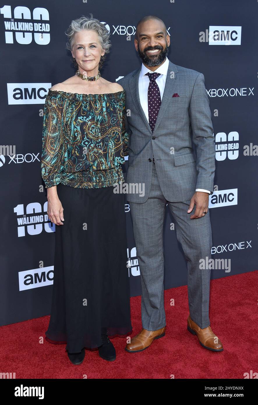 Melissa McBride and Khary Payton arriving for AMC Celebrates 100th ...