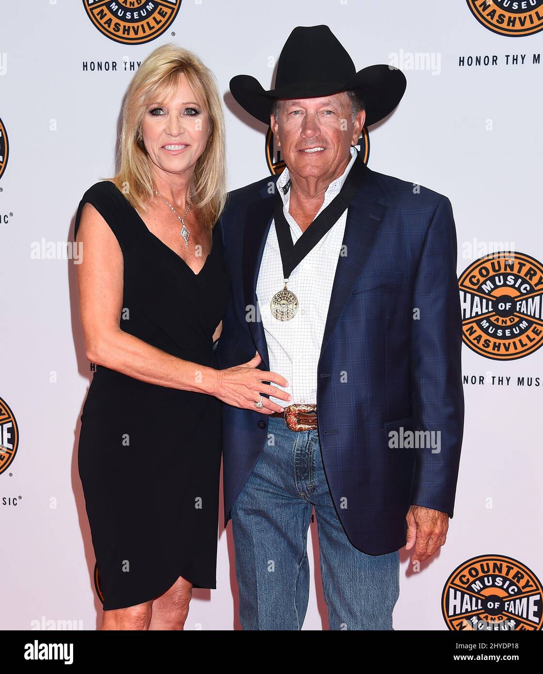 George Strait and Norma Strait arriving for the Country Music Hall of ...
