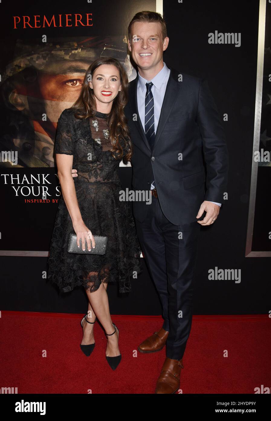 Brad Beyer and Cora Ray arriving for the 'Thank You For Your Service ...