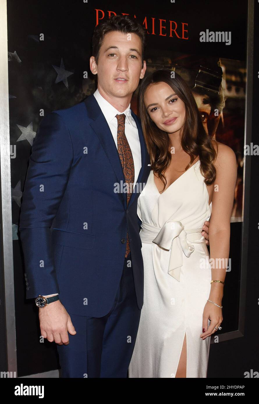 Miles Teller and Keleigh Sperry arriving for the 'Thank You For Your ...