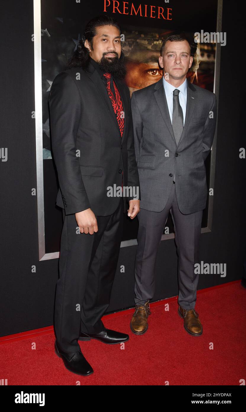 Tausolo Aieti and Adam Schumann arriving for the 'Thank You For Your ...