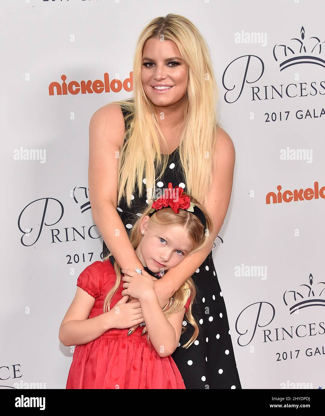 Jessica Simpson and Maxwell Johnson attends the 2017 Princess Grace ...