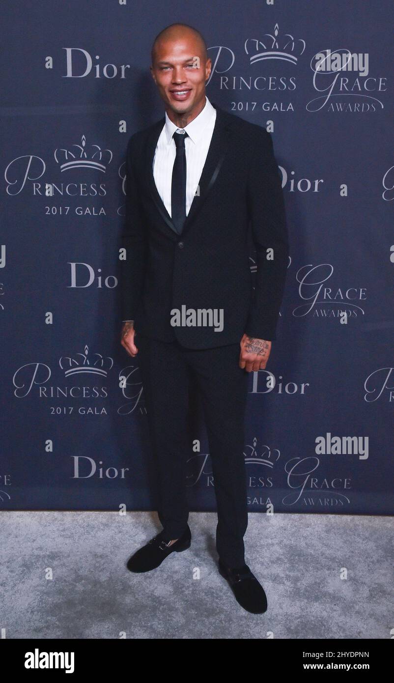 Chloe Green and Jeremy Meeks attending the 2017 Princess Grace Awards ...