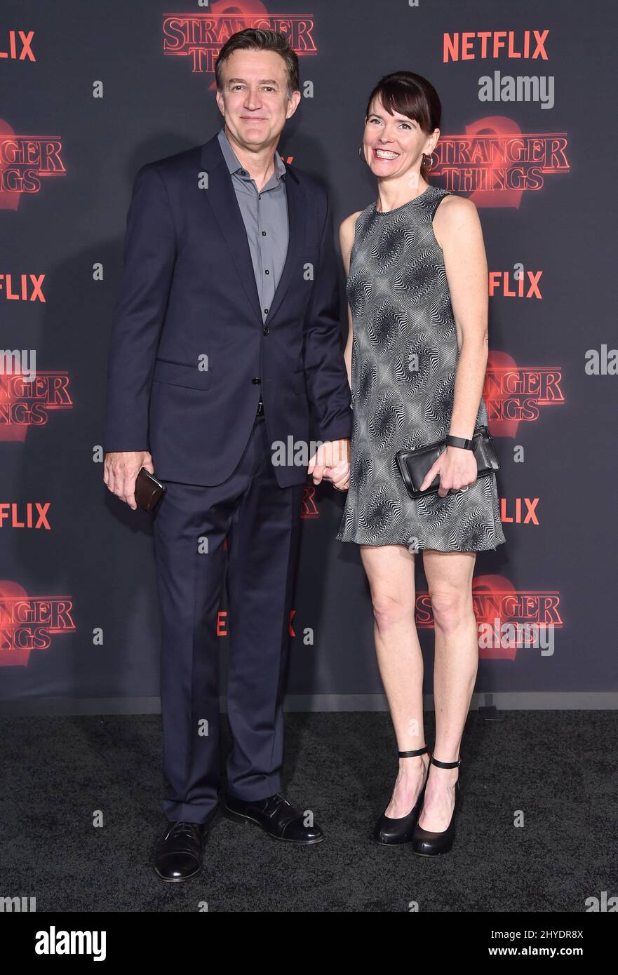 Joe Chrest and Christine Chrest attending Netflix's Stranger Things 2 ...