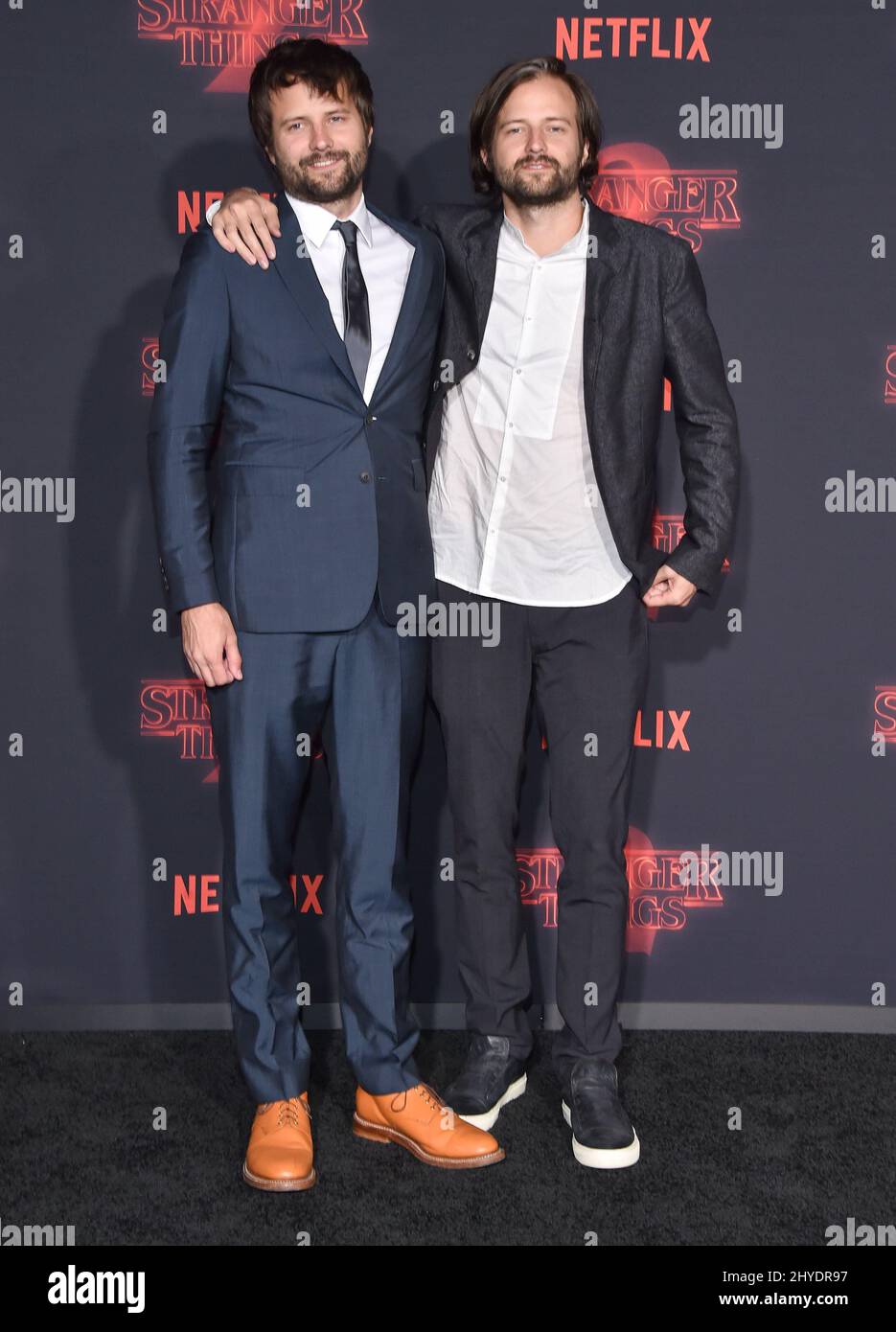 Matt Duffer and Ross Duffer attending Netflix's Stranger Things 2 ...