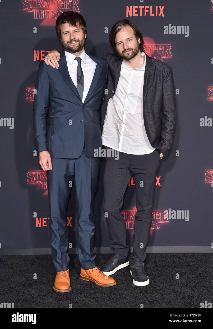 Matt Duffer and Ross Duffer attending Netflix's Stranger Things 2 ...