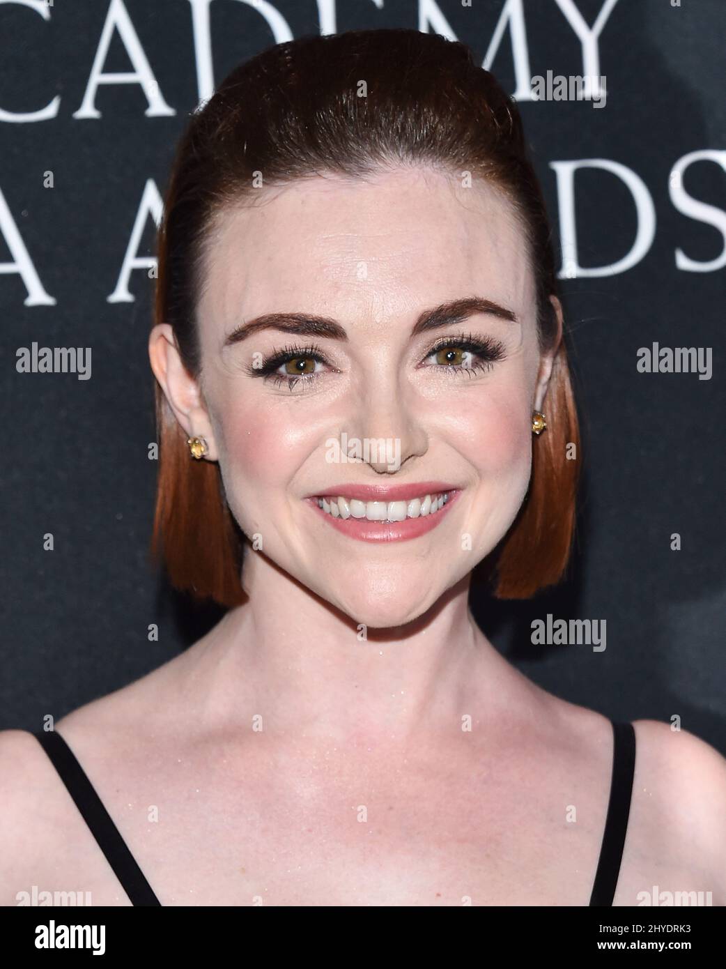 Cassie Compton attending the 2017 AMD British Academy Britannia Awards ...