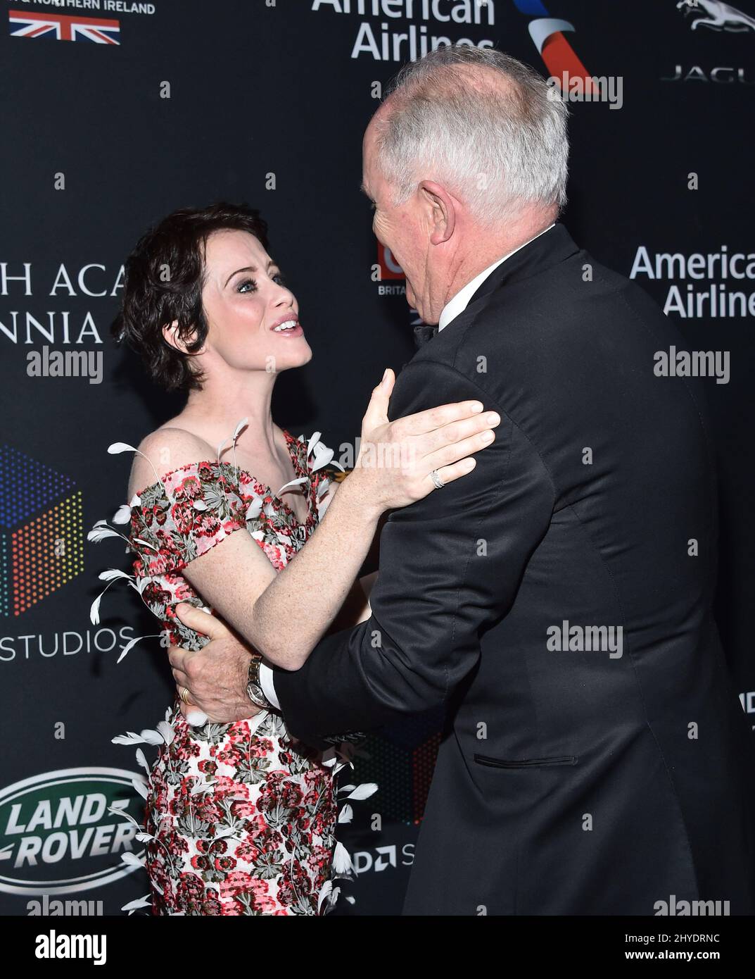 Claire Foy and John Lithgow attending the 2017 AMD British Academy ...