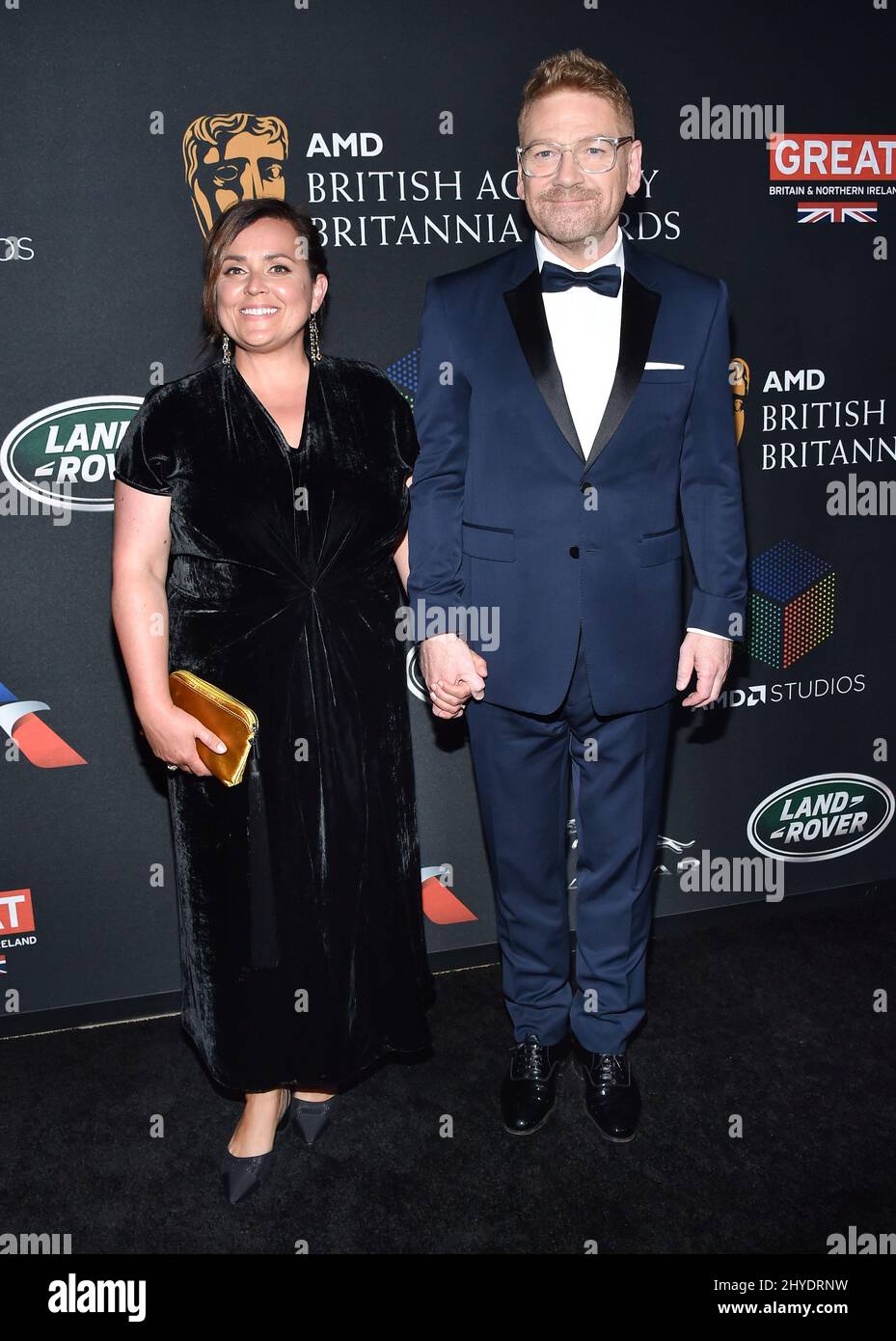 Kenneth Branagh and Lindsay Brunnock attending the 2017 AMD British ...