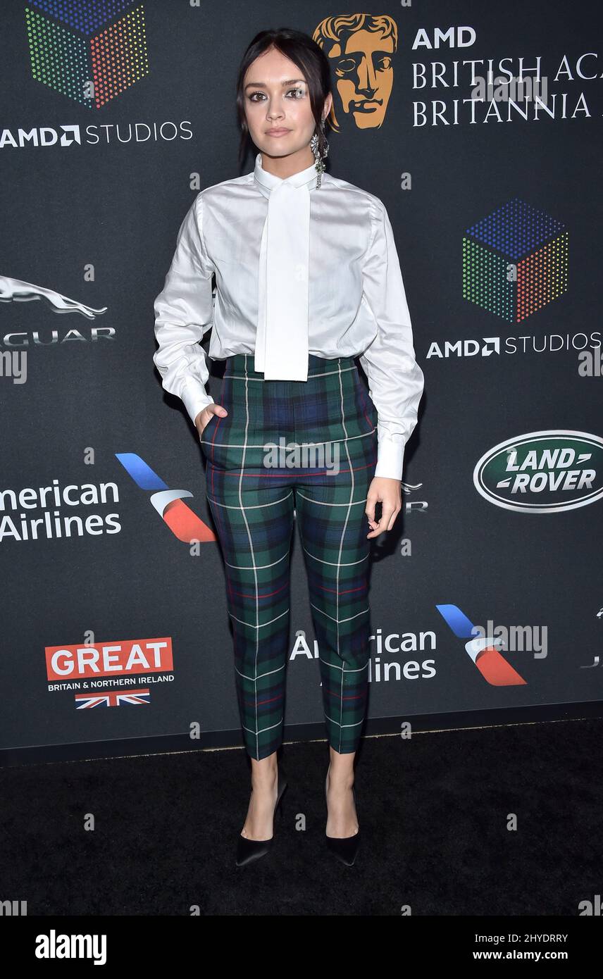 Olivia Cooke attending the 2017 AMD British Academy Britannia Awards ...