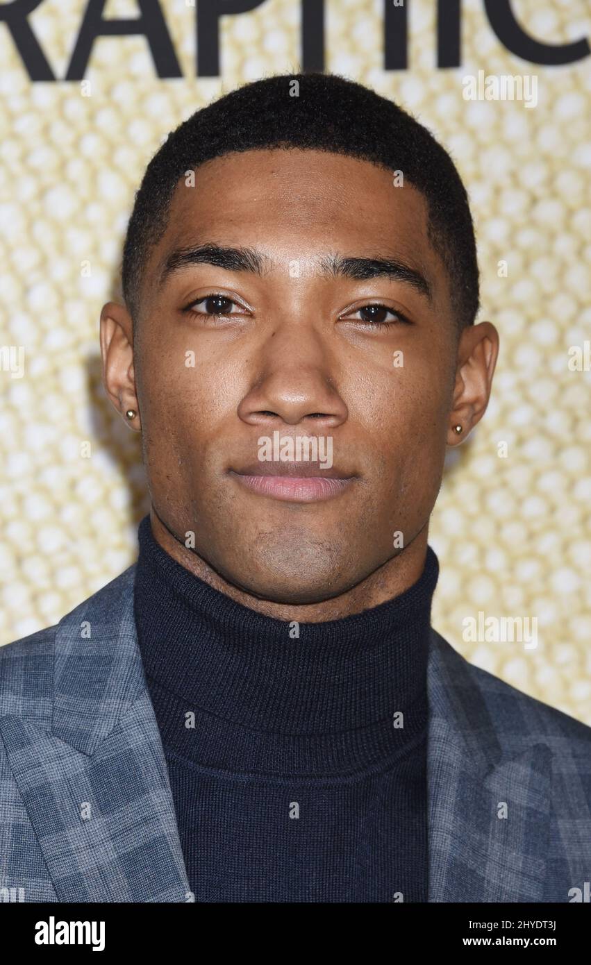 Carter Redwood attending the premiere of The Long Road Home in Westwood ...