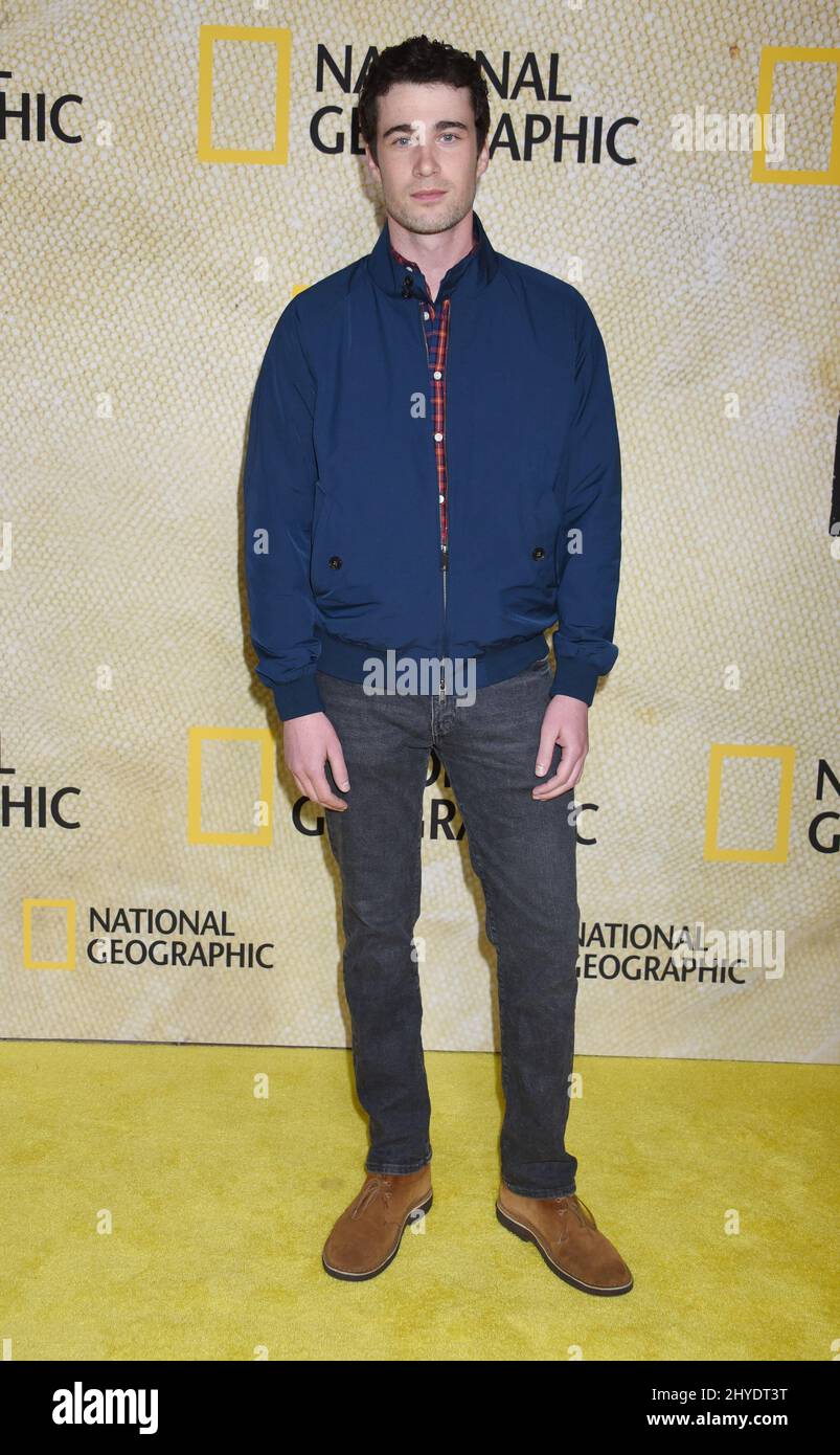 Levi Fiehler attending the premiere of The Long Road Home in Westwood ...