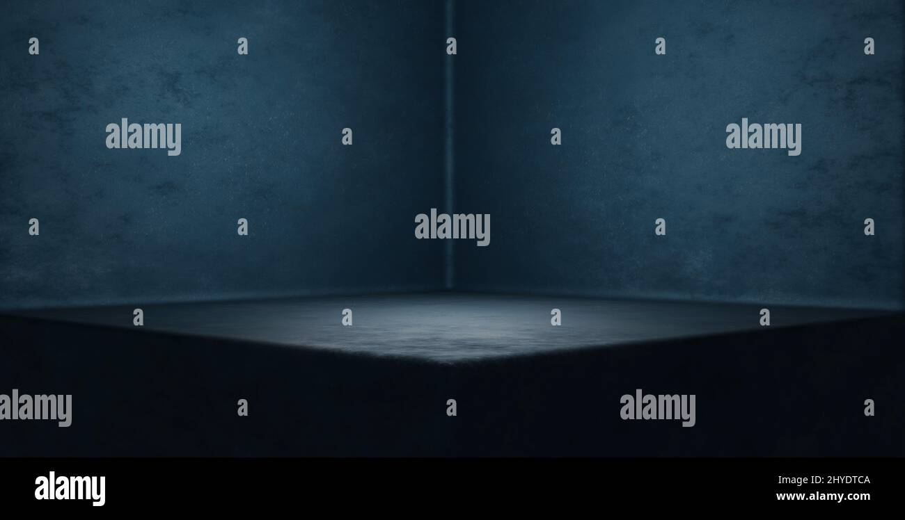 Cement Cement Studio Display Minimal Deep Blue Green Display Background ...